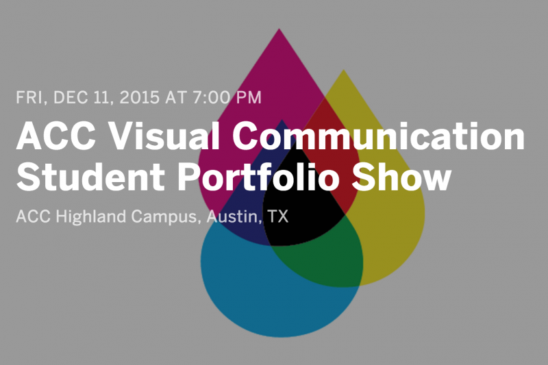 Austin Community College Visual Communication Portfolio Show | AIGA Austin